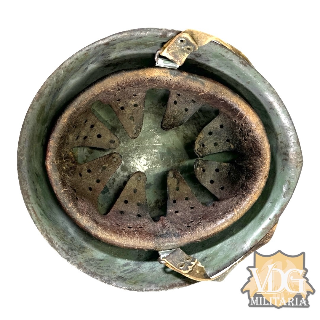WW2 Italian M333 Helmet complete with liner and chinstrap Shell Marked ...