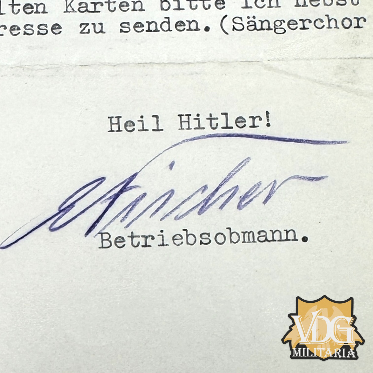 WW2 German 1939 DAF German Labor Front Letter from Fritz Sauckel ...
