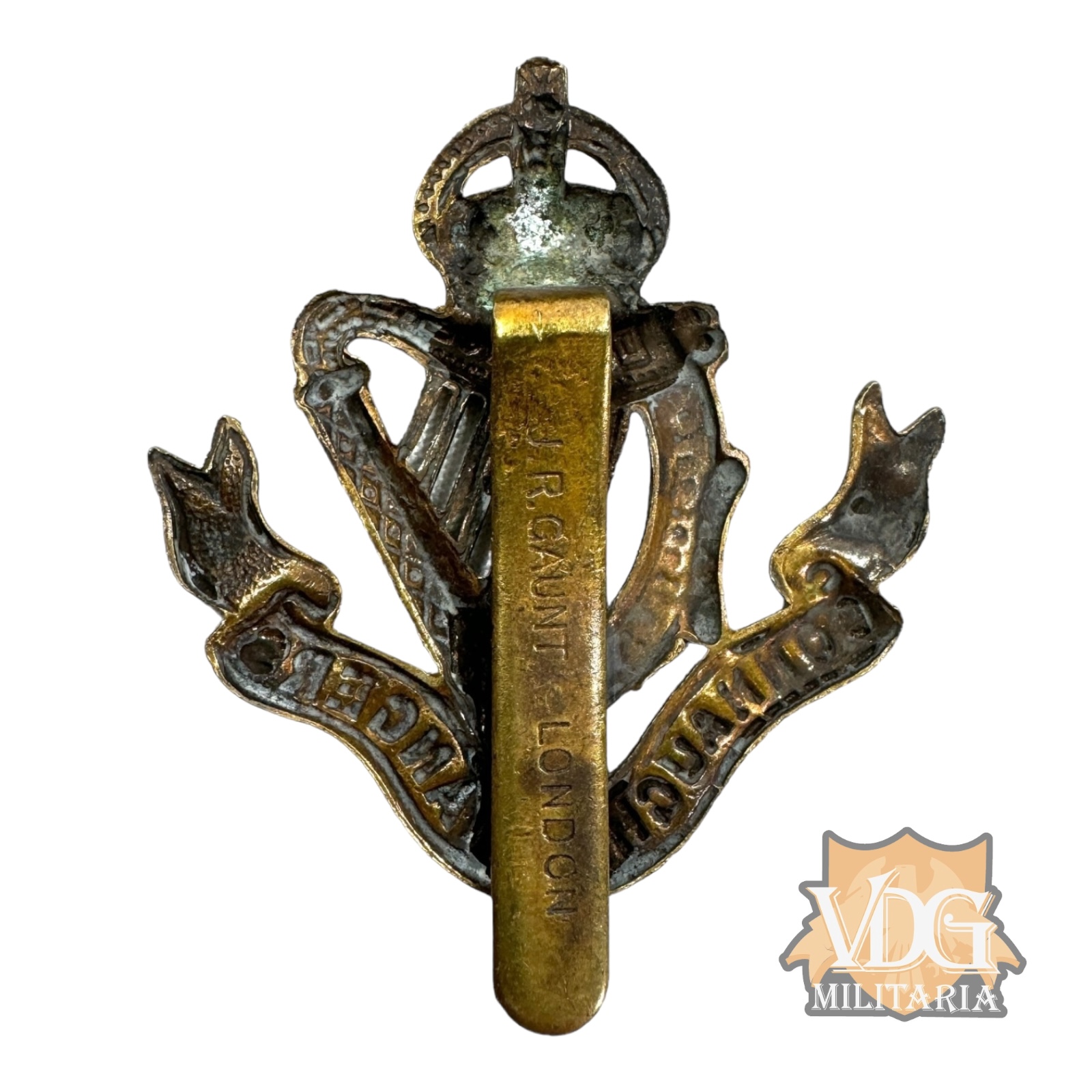 WW1 Era Connaught Rangers Cap Badge-J.R. Gaunt, London | VDG Militaria