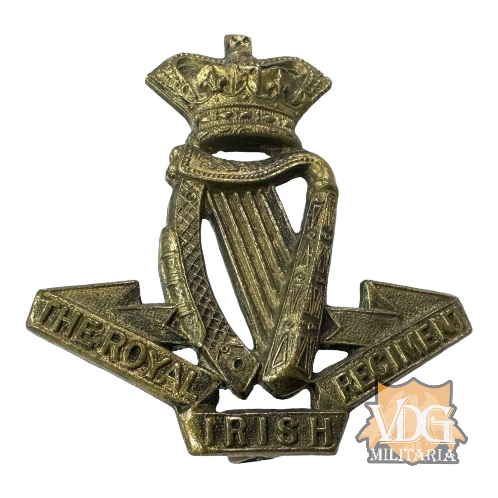 WW1 Era British Army Royal Irish Regiment Cap Badge | VDG Militaria