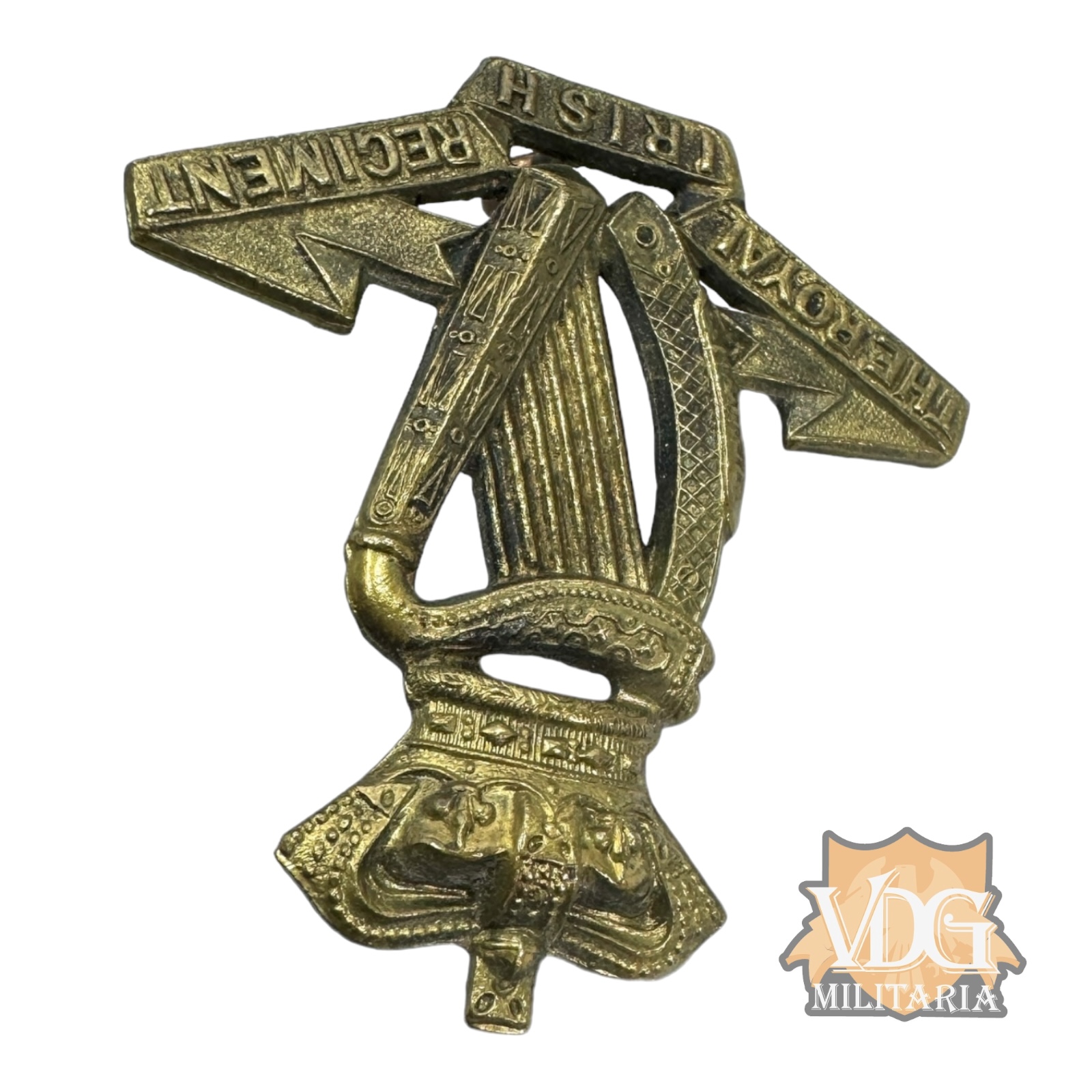 WW1 Era British Army Royal Irish Regiment Cap Badge | VDG Militaria