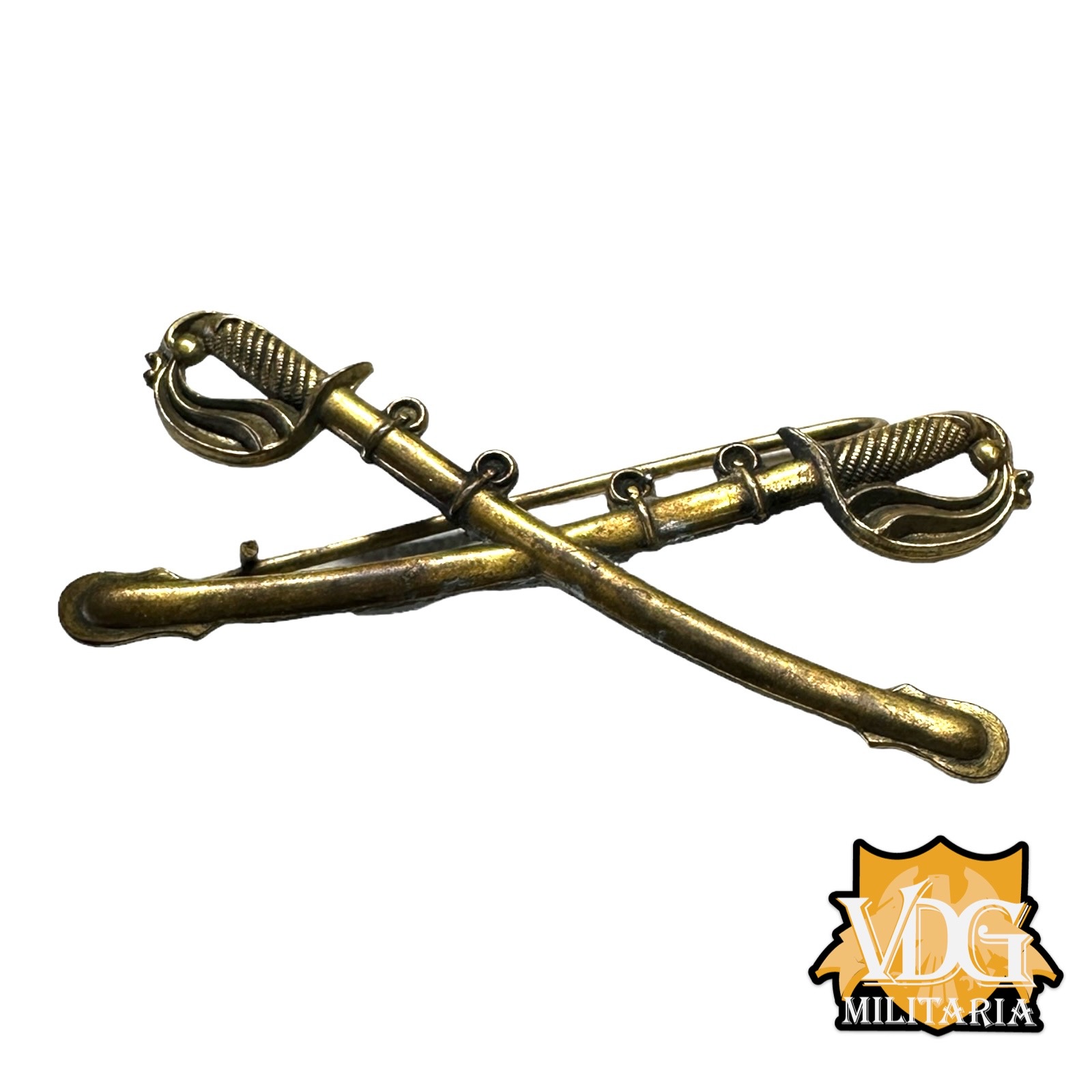 WW1 Era US Cavalry Modified Crossed Swords Cap Badge | VDG Militaria