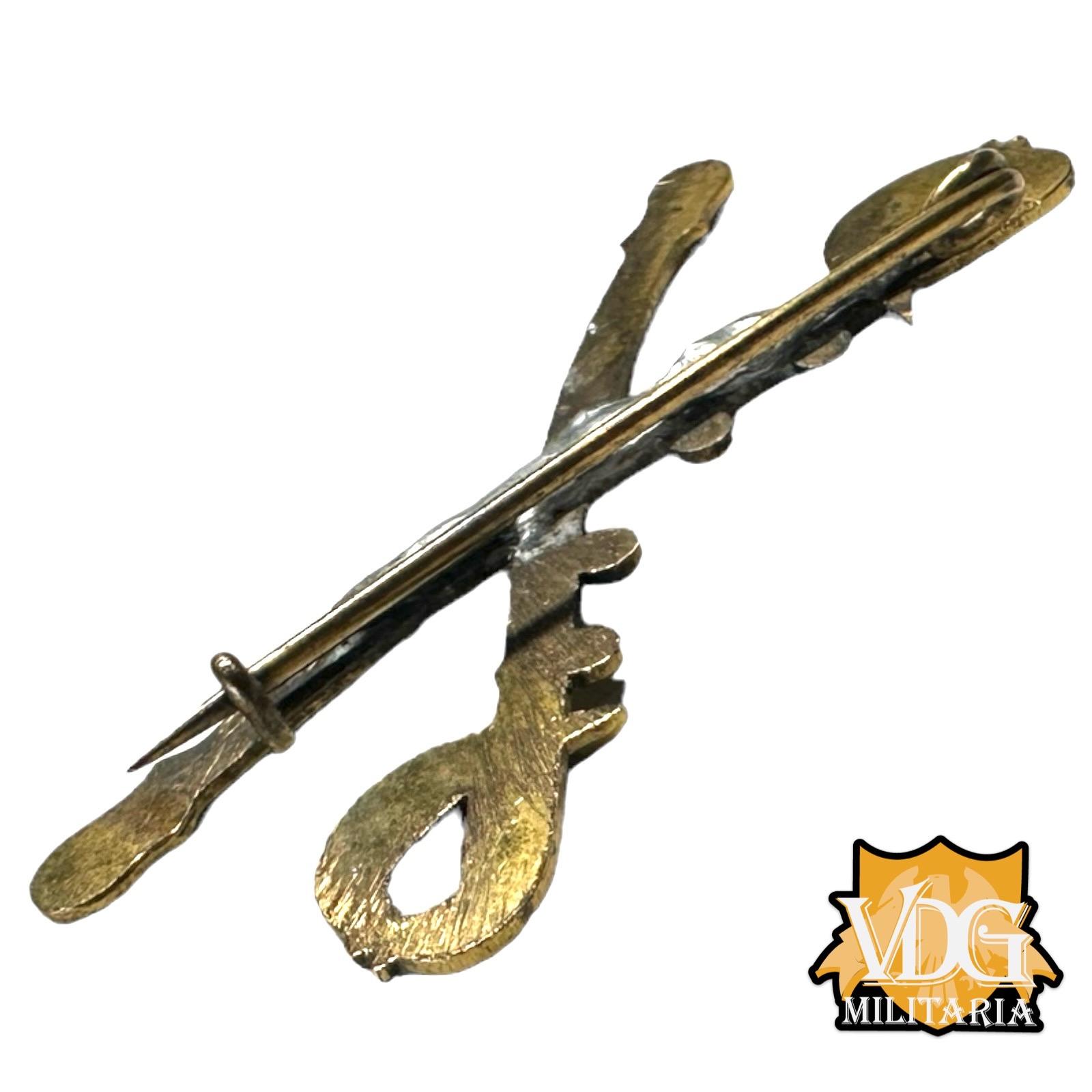 WW1 Era US Cavalry Modified Crossed Swords Cap Badge | VDG Militaria