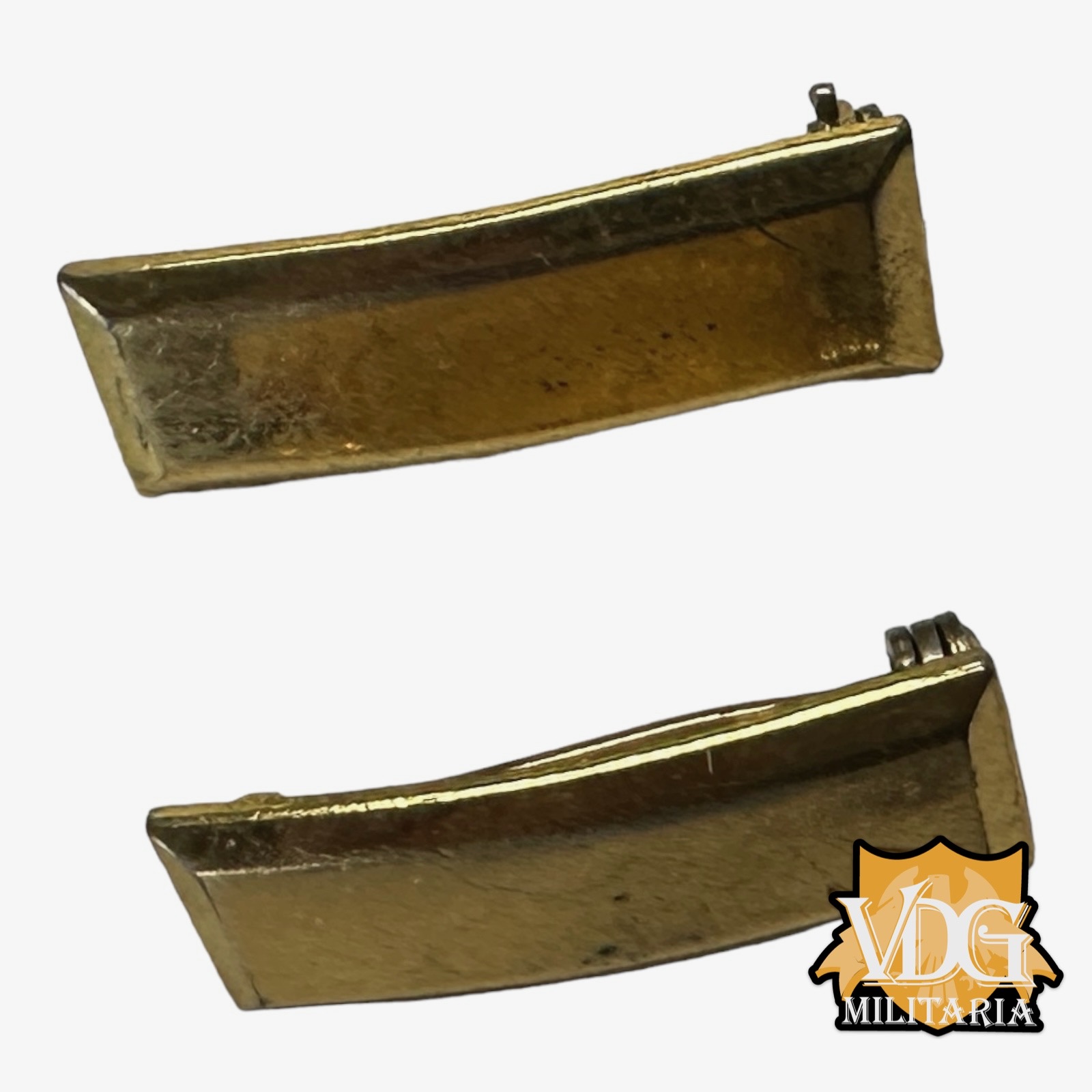 WW2 US 2nd lieutenant Metal Rank Insignia Pin Back Set | VDG Militaria