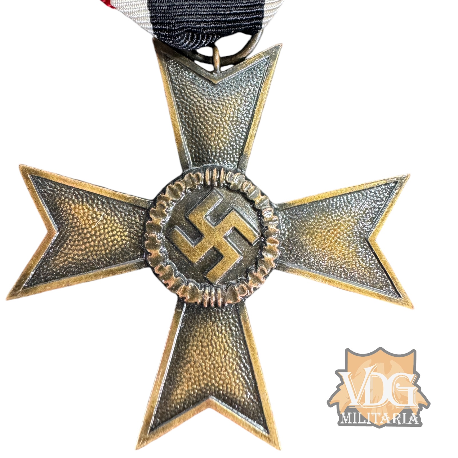 WW2 German War Merit Cross Second Class w/o Swords Medal MM on Ring ...