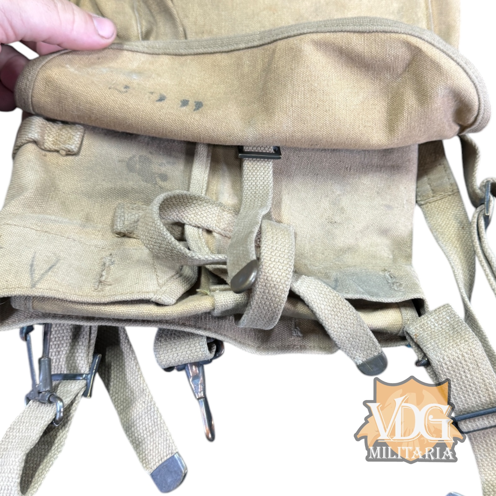 WW1 US Army M1910 Backpack Haversack Canvas Field Pack with attached ...
