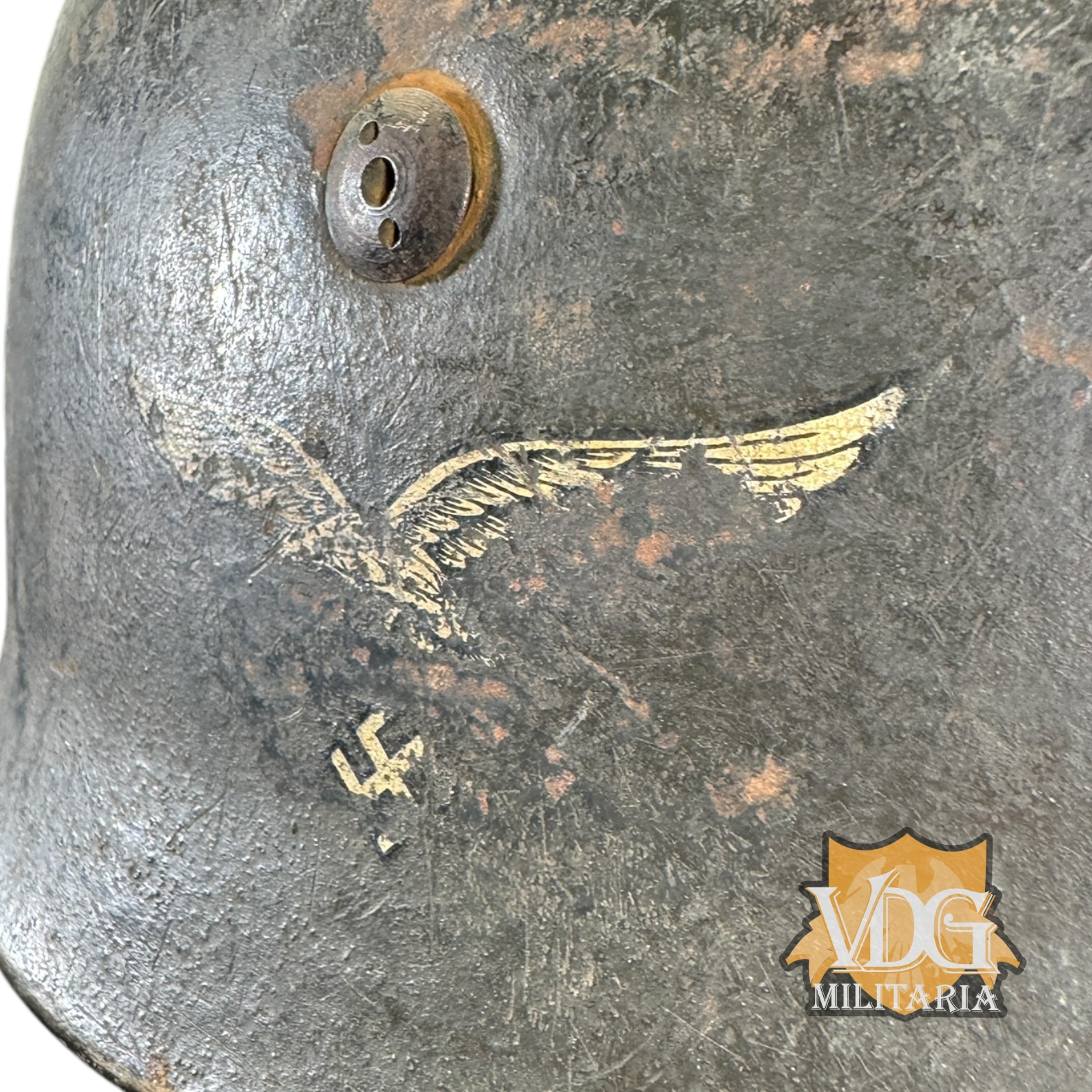 WW2 German Luftwaffe Fallschirmjäger M38 SD ET71 Helmet, Batch 1235 ...