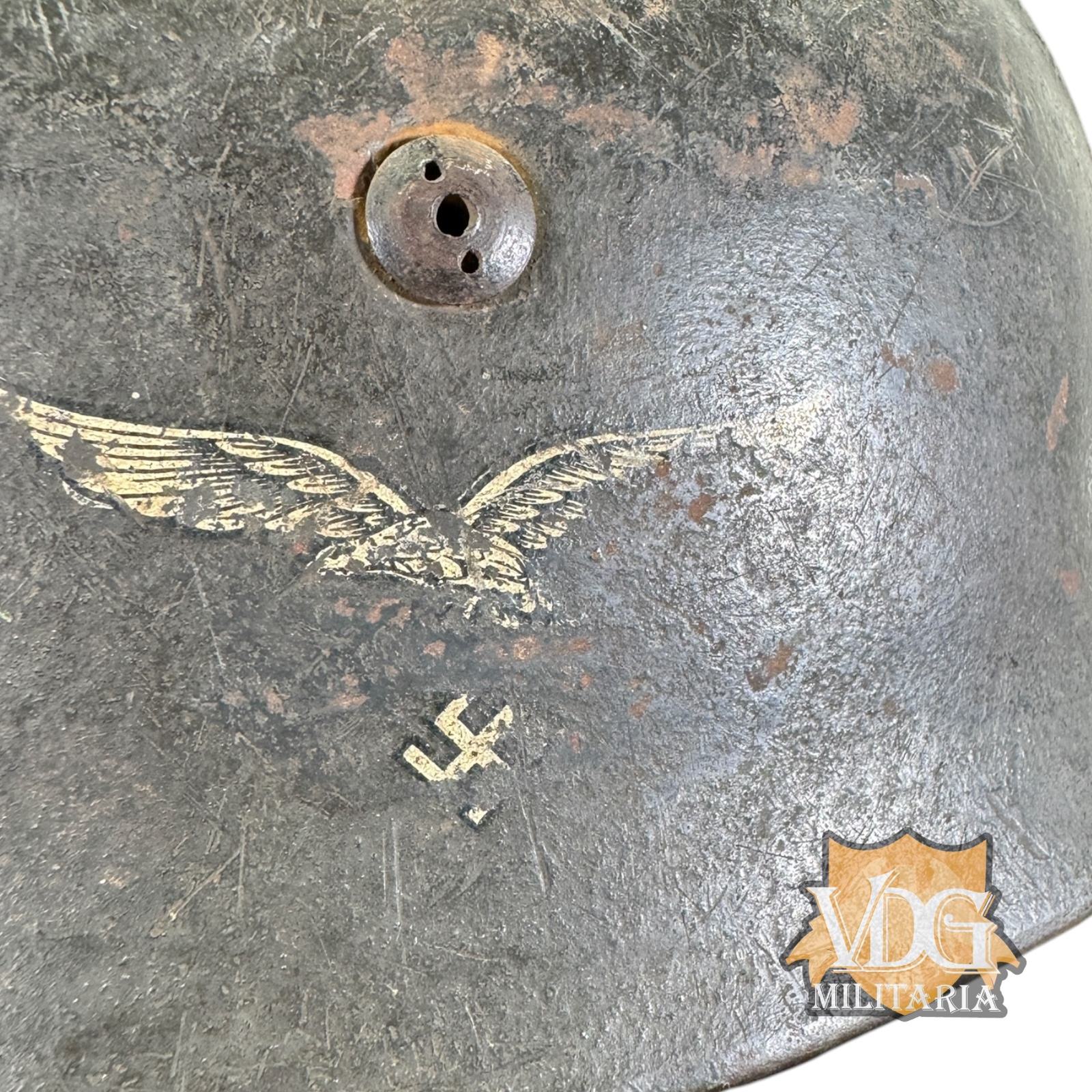 WW2 German Luftwaffe Fallschirmjäger M38 SD ET71 Helmet, Batch 1235 ...