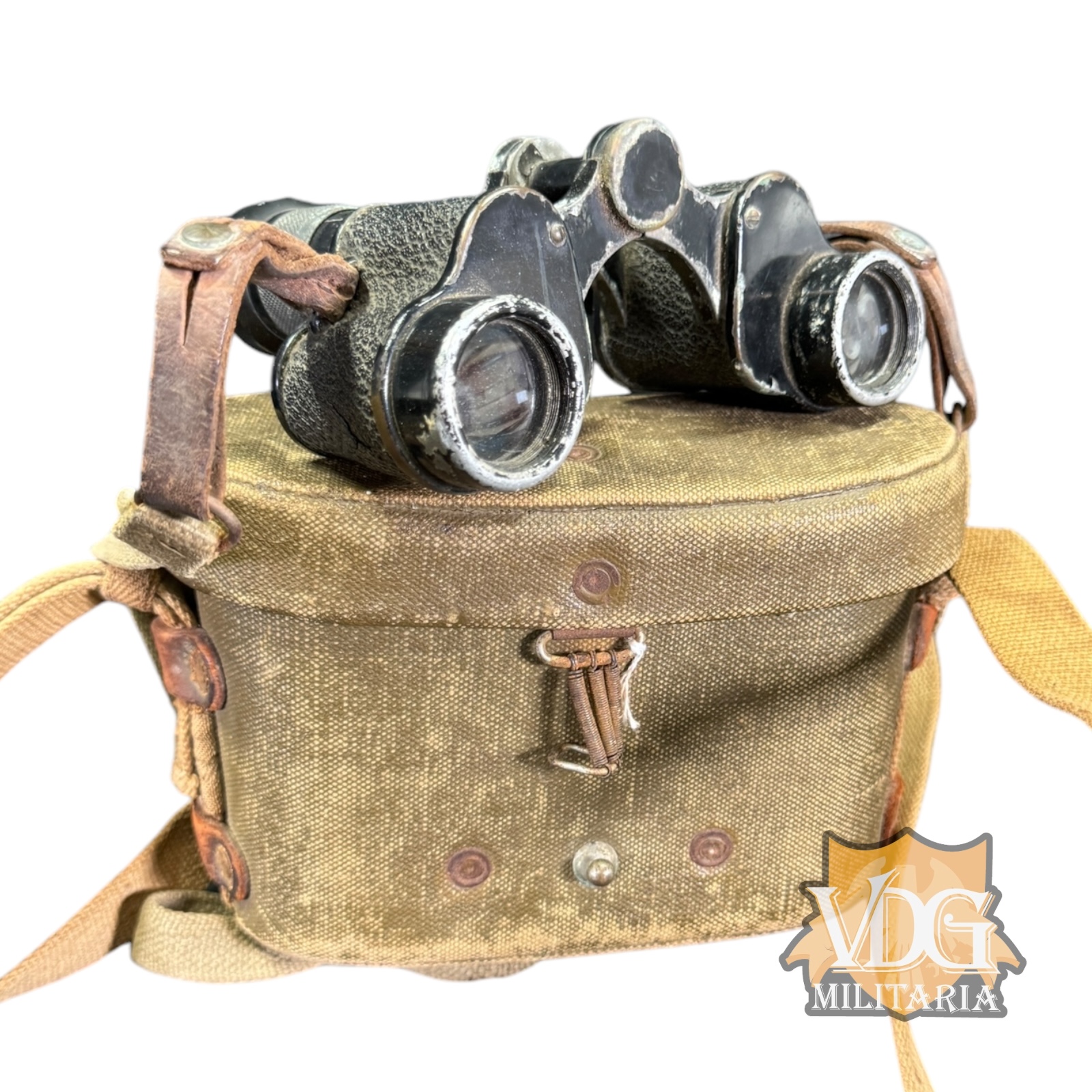 WW2 Imperial Japanese Military Binoculars with Canvas Case - 7x9 Optics ...