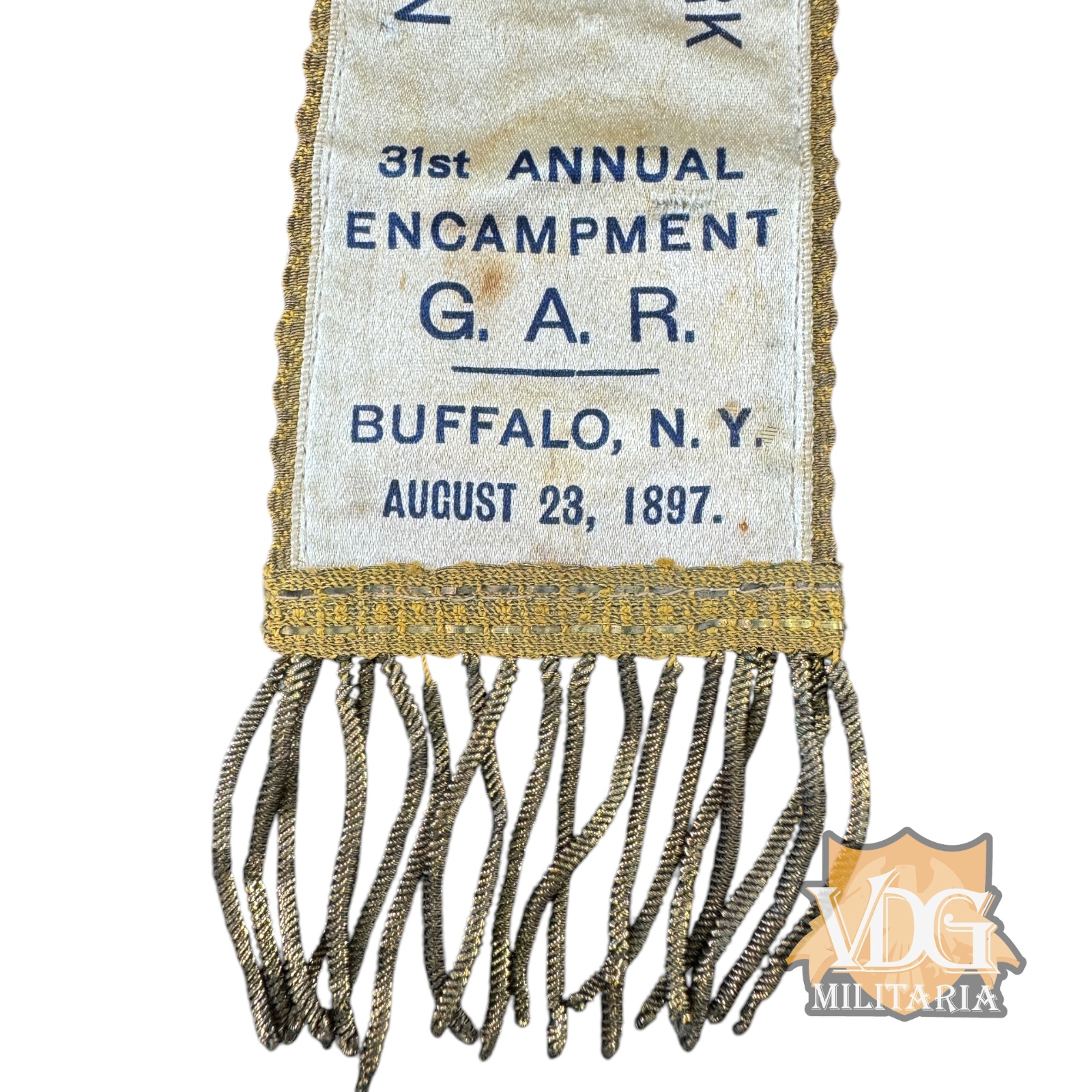 US Civil War Union Veteran Grand Army of the Republic (GAR) 31st Annual ...