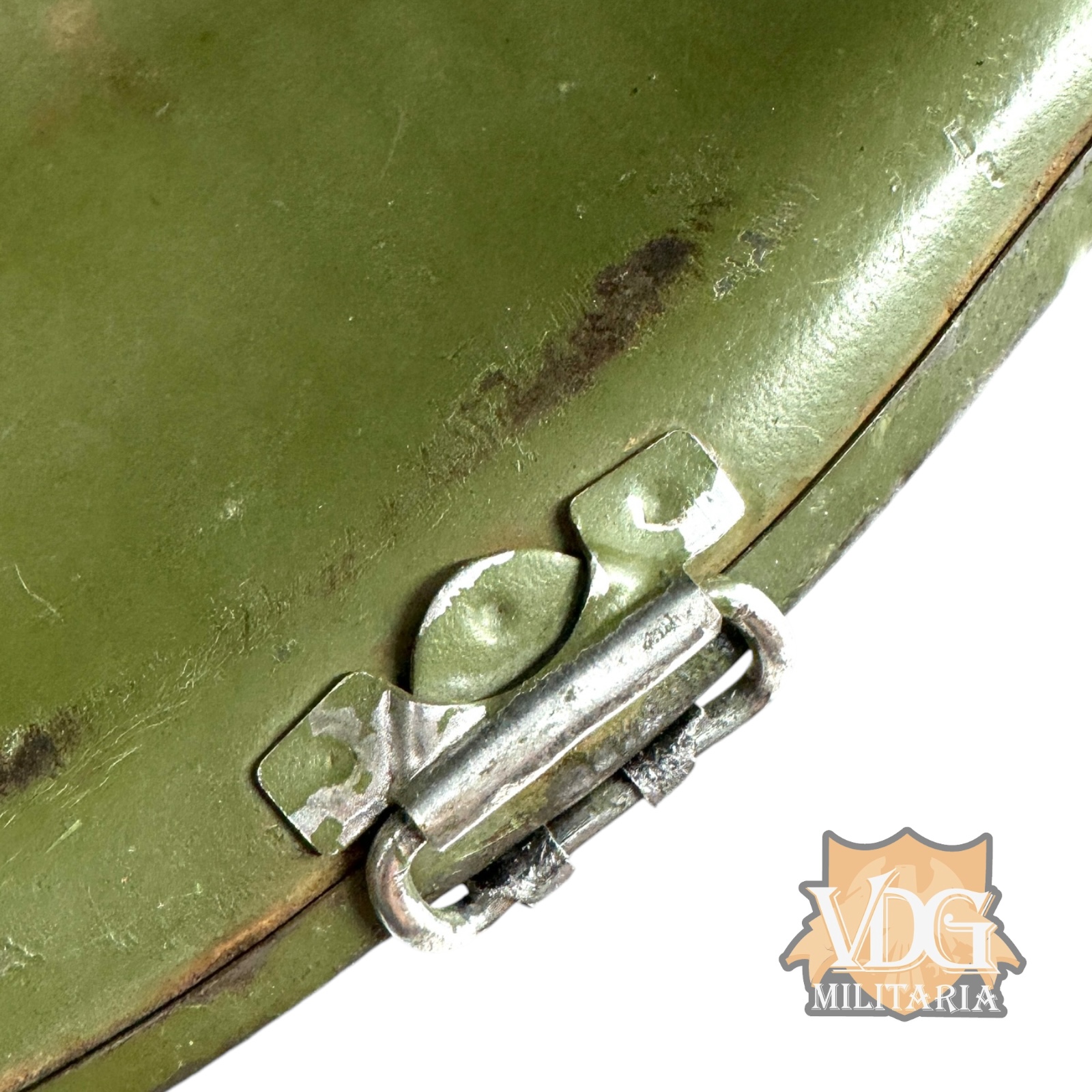 WW2 US McCord Rear Seam Swivel Bale M1 Helmet Shell, Heat Stamp 502A ...