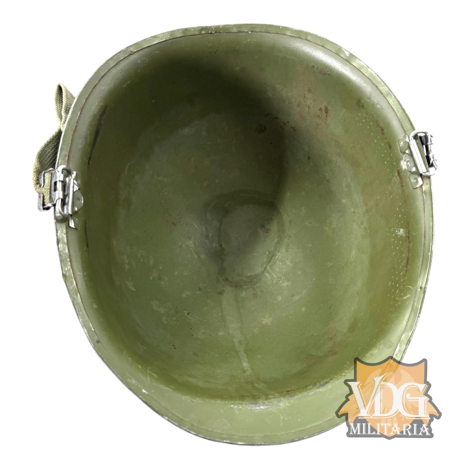 WW2 US McCord Rear Seam Swivel Bale M1 Helmet Shell, Heat Stamp 502A ...