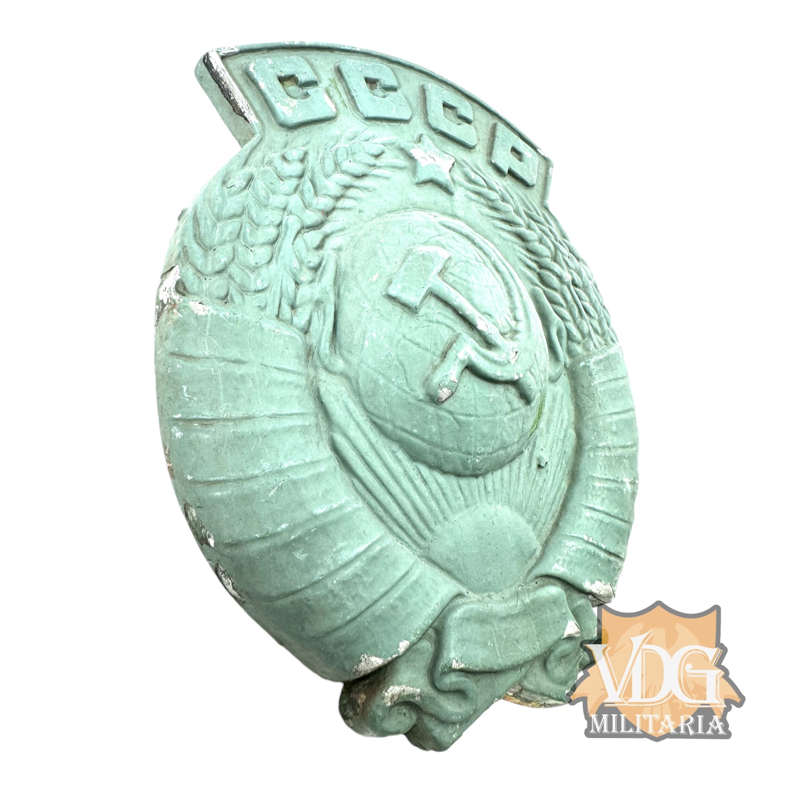 Large Soviet Union CCCP Cast Metal Building Plaque Emblem - Hammer and ...