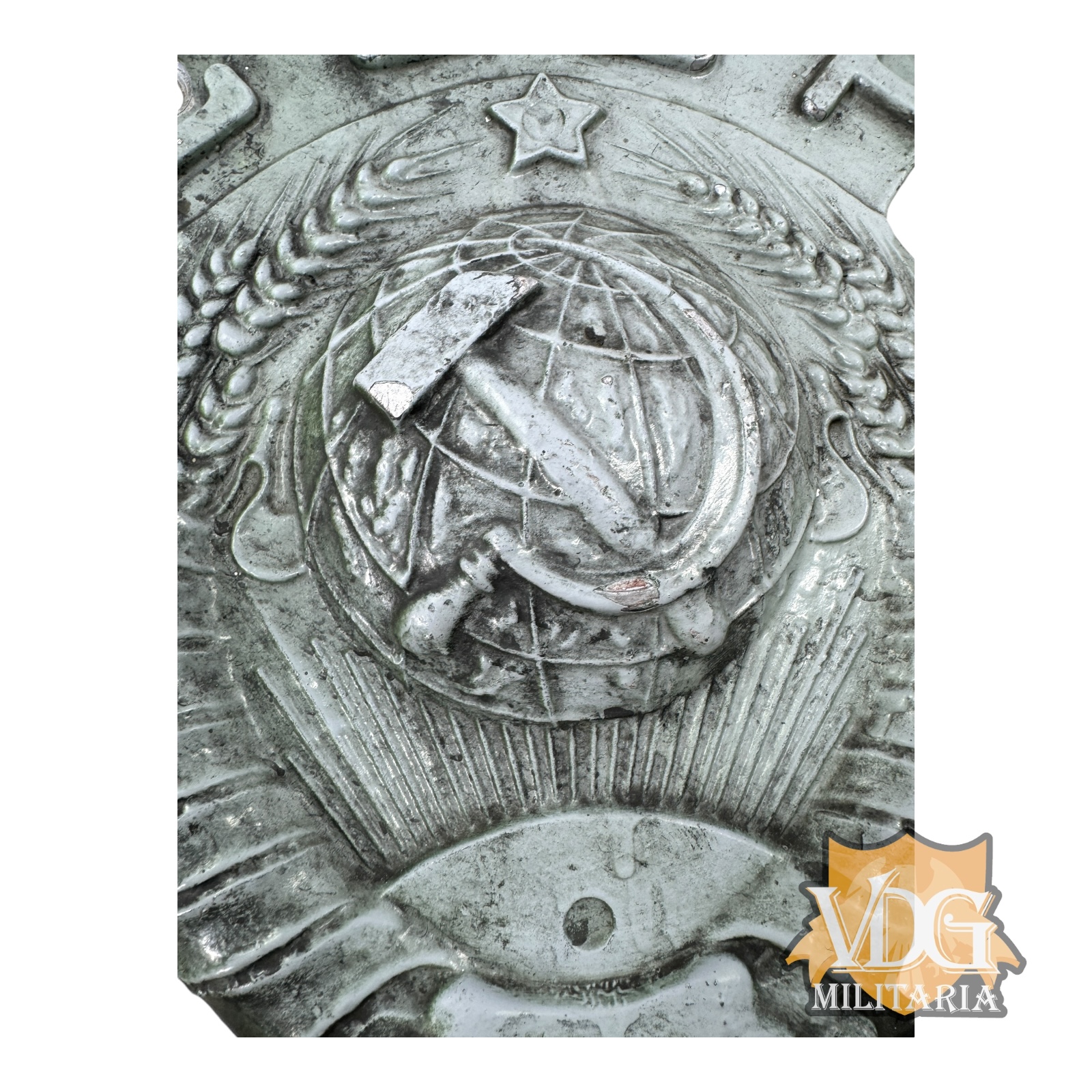 Soviet USSR Cast Metal CCCP Hammer Building Plaque, 10 Inches Wide ...