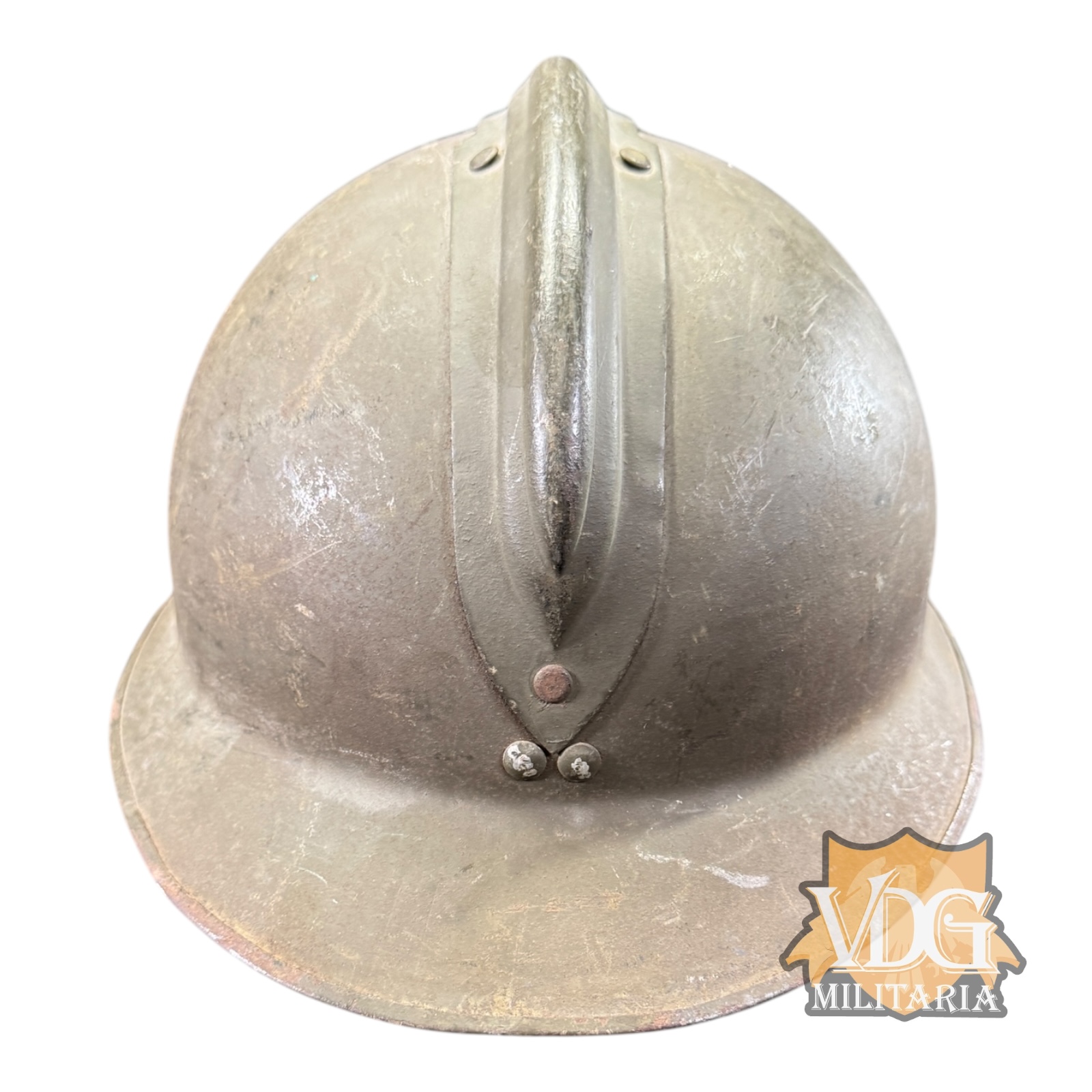 WW2 Era French M1926 Adrian Helmet Shell | VDG Militaria