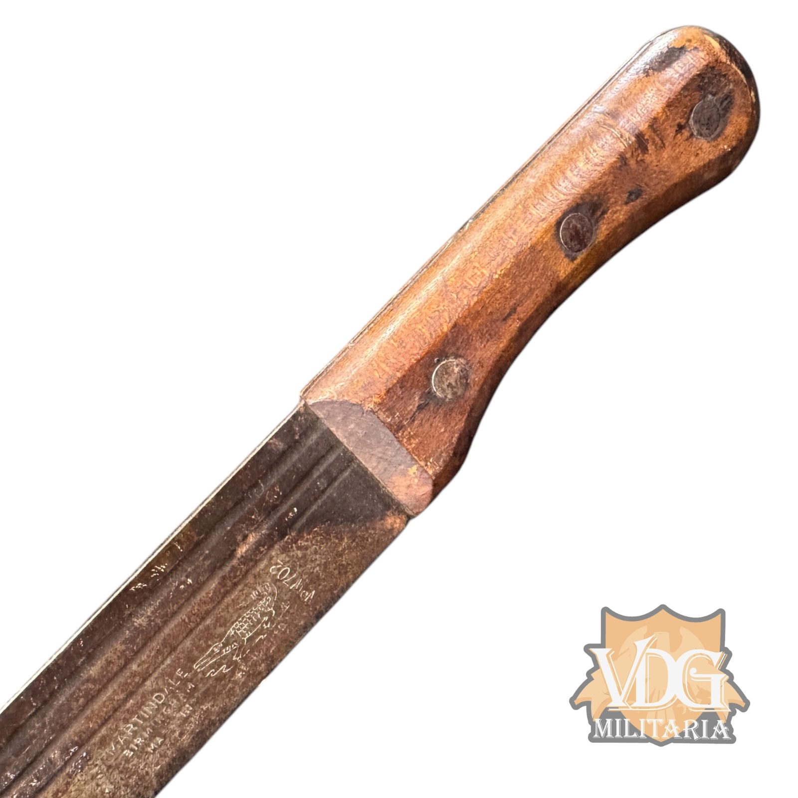 WW2 British Martindale No. 2 Machete - Birmingham Maker Mark with ...
