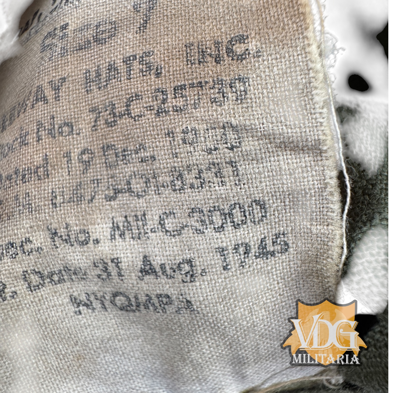 WW2 US M1941 HBT Herringbone Twill Field Cap, Numbered, Size 7, Dated ...