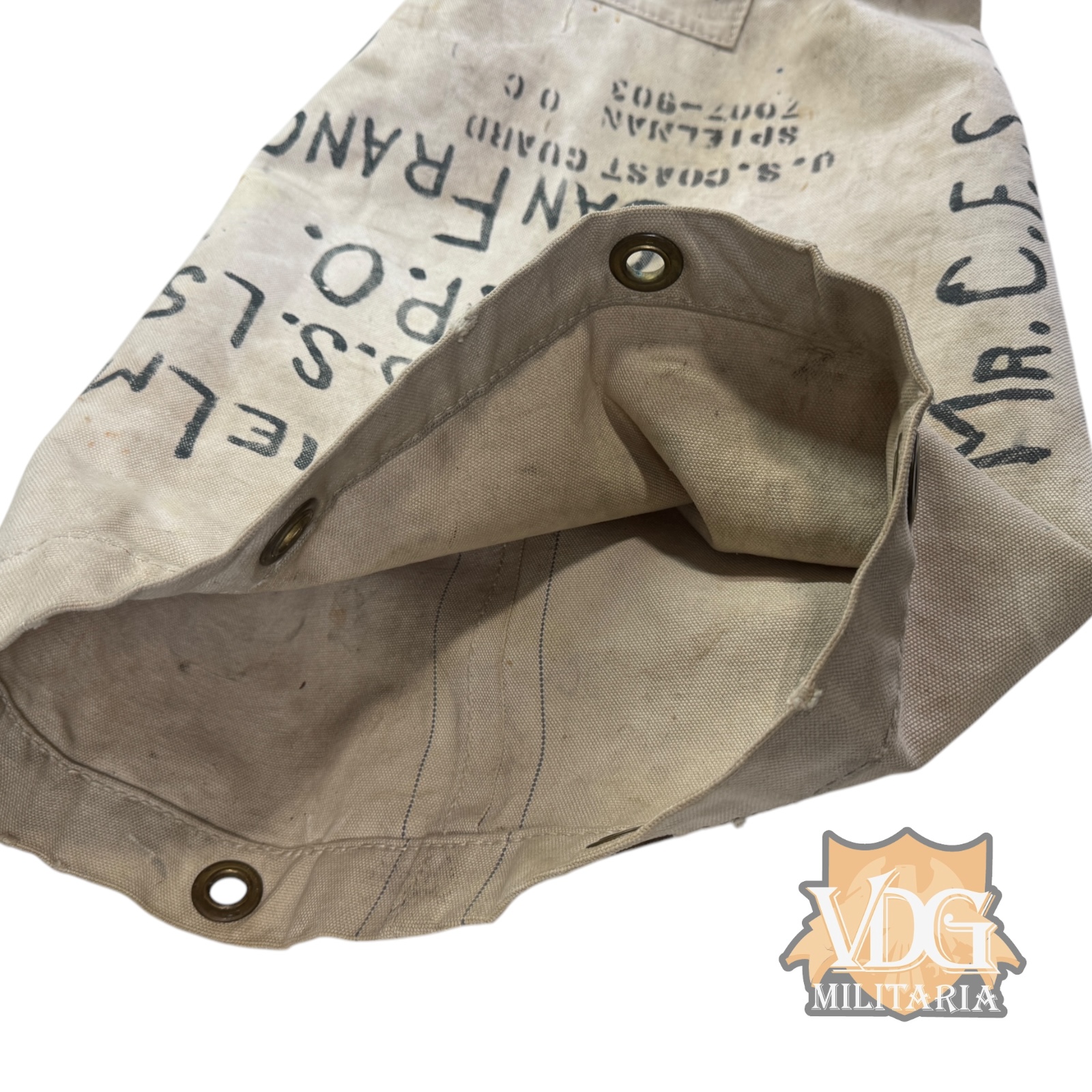 WW2 US Coast Guard Sailor's Mail Bag - Landing Ship Tank USS LST-18, CM ...