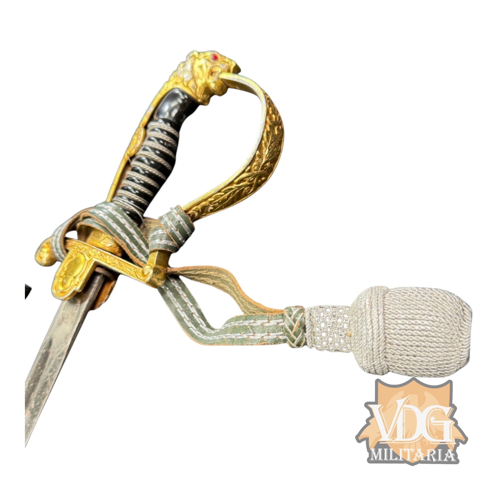 WW2 German Army Lion Head Officer’s Sword by Hörster with Portepee ...