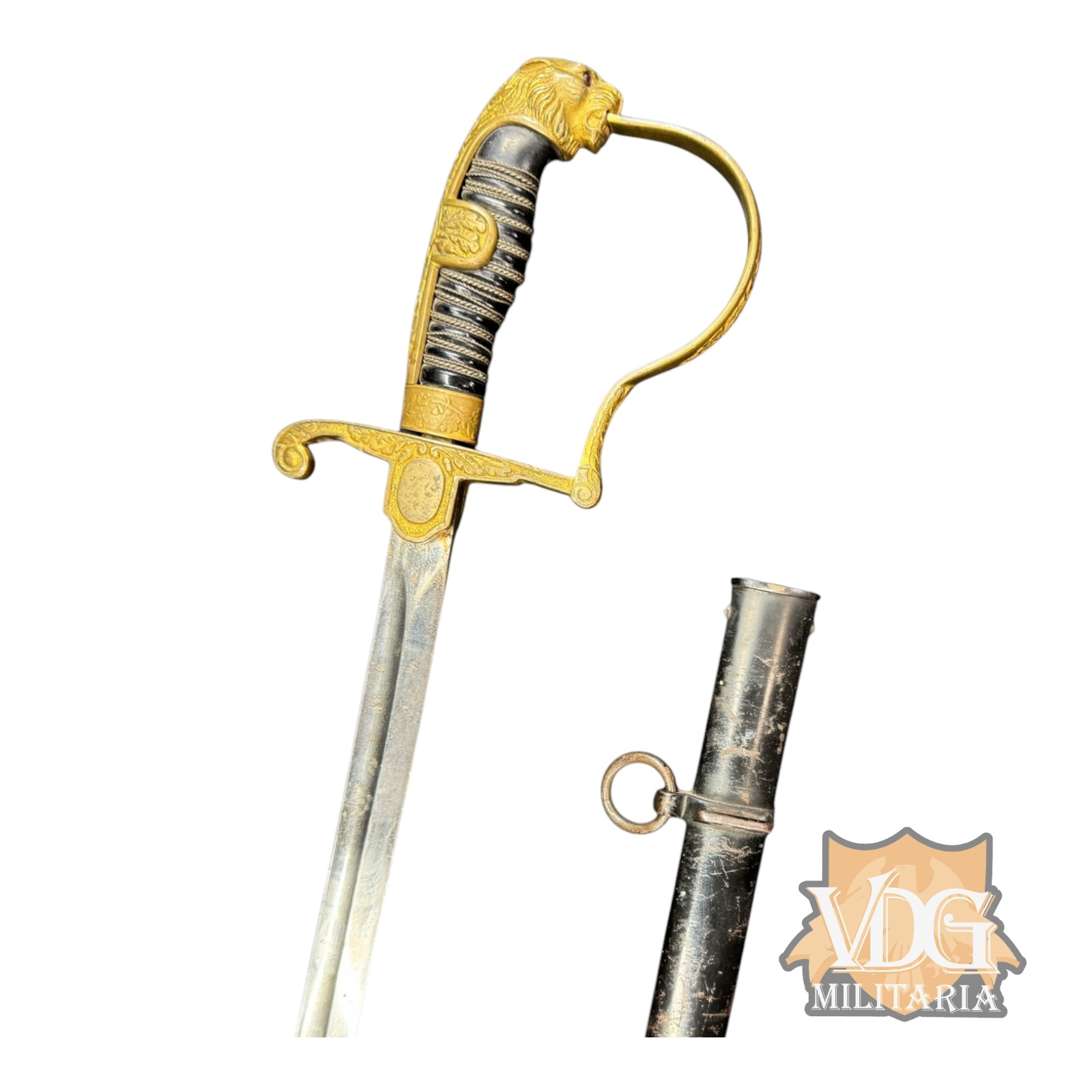 WW2 German Heer Lion’s Head Officer’s Sword | VDG Militaria