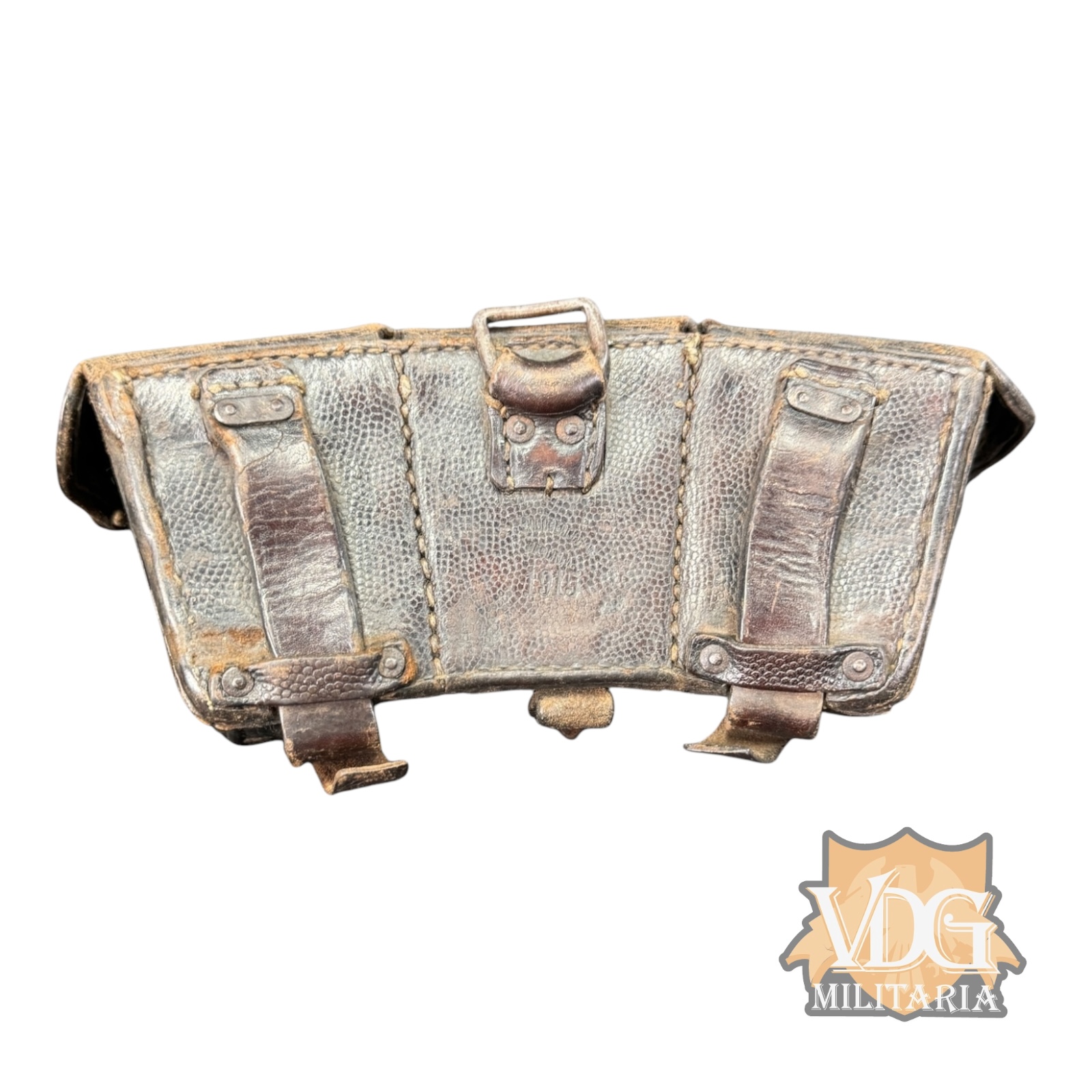 WW1 German Wunderlich Leather Ammunition Pouch 1915 Dated | VDG Militaria