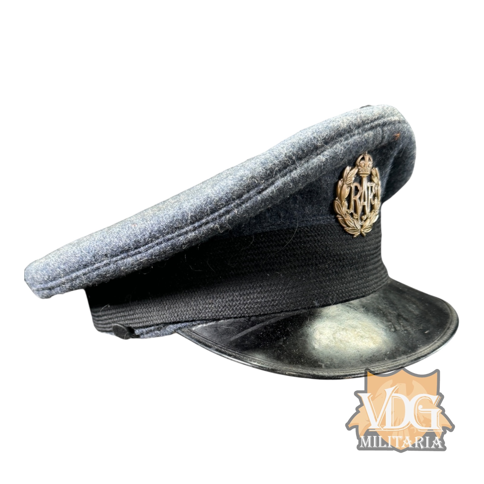WW2 British Royal Air Force Service Cap with King’s Crown RAF Insignia ...
