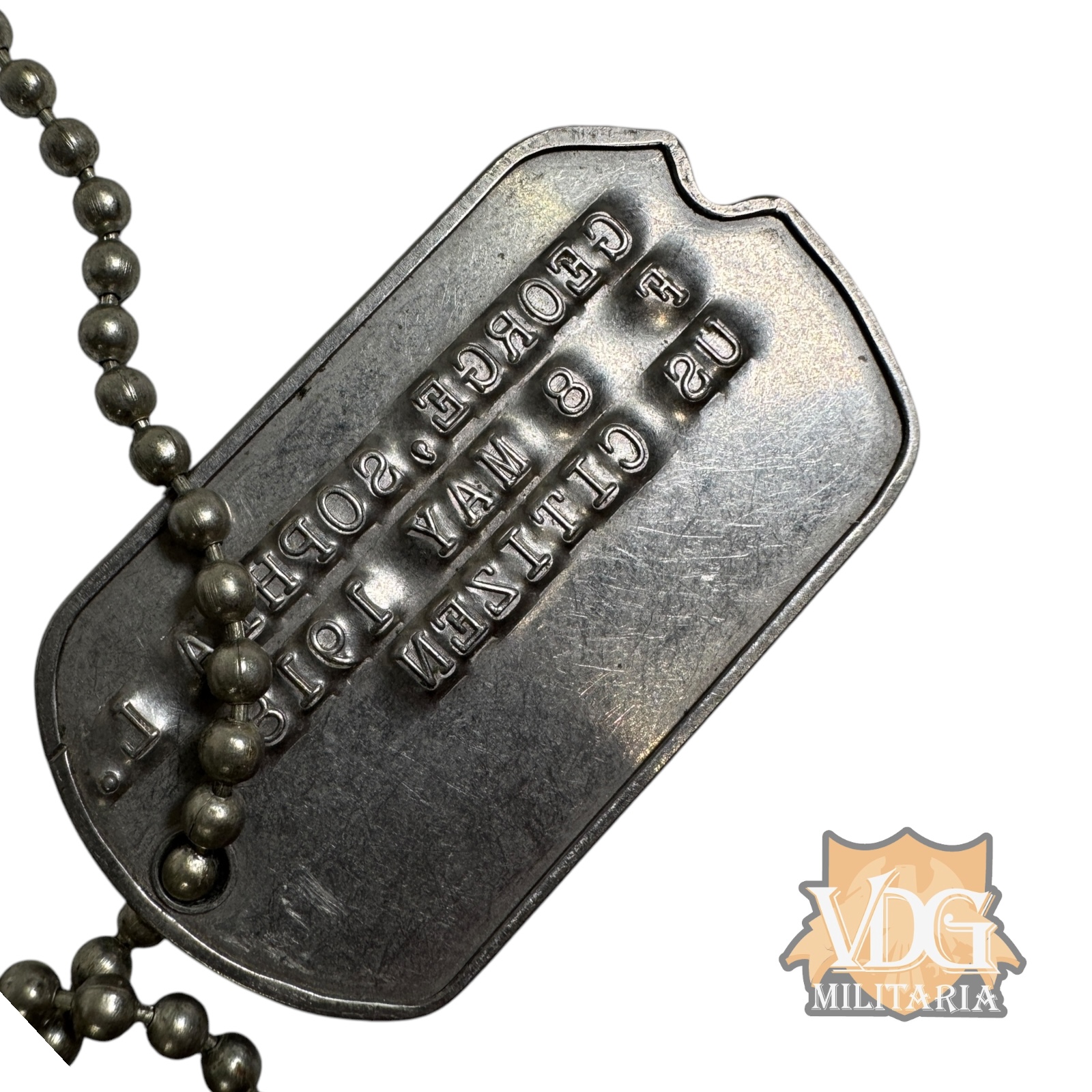 WW2 US Female Civilian Identification Dog Tags Named to Sophia L ...