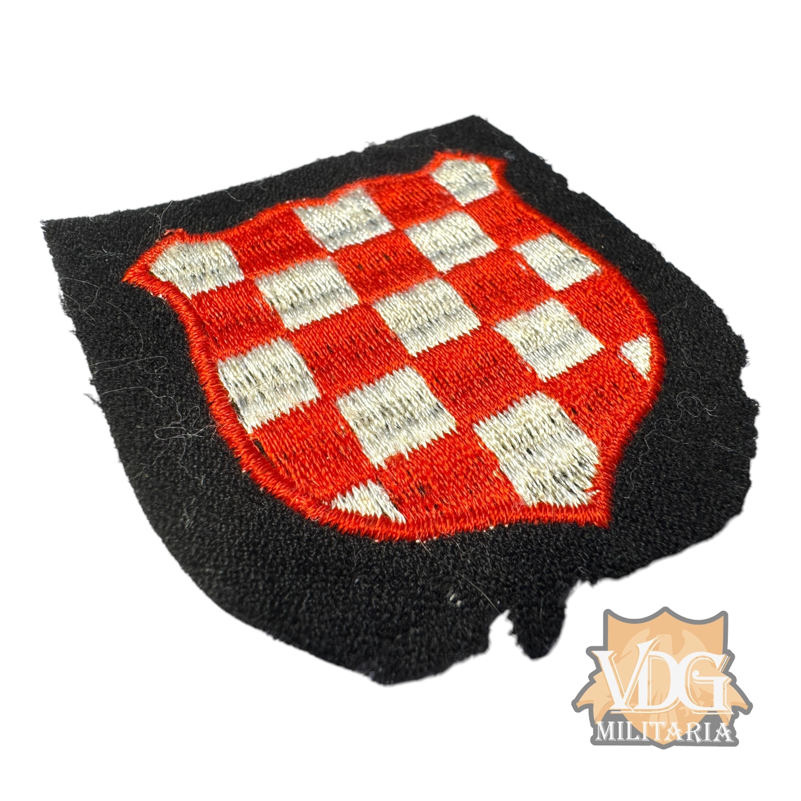 WW2 German Waffen-SS Croatian Volunteer Sleeve Shield – Dachau Made ...
