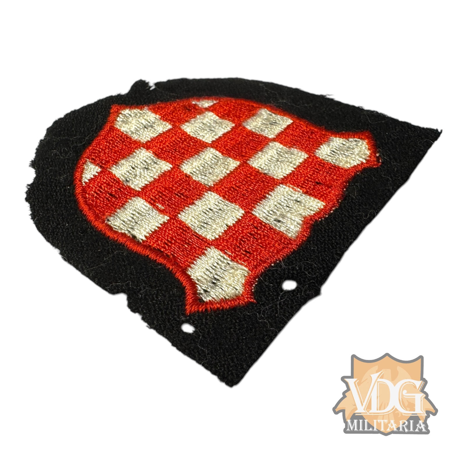 WW2 German Waffen-SS Croatian Volunteer Sleeve Shield – Dachau Made ...