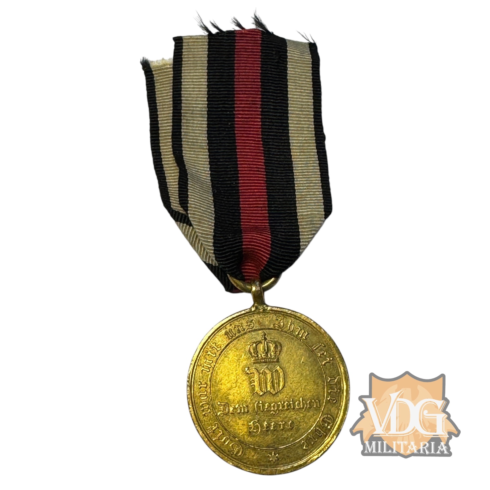 Prussian 1870–71 Franco-Prussian War Medal – Bronze Campaign Medal with ...
