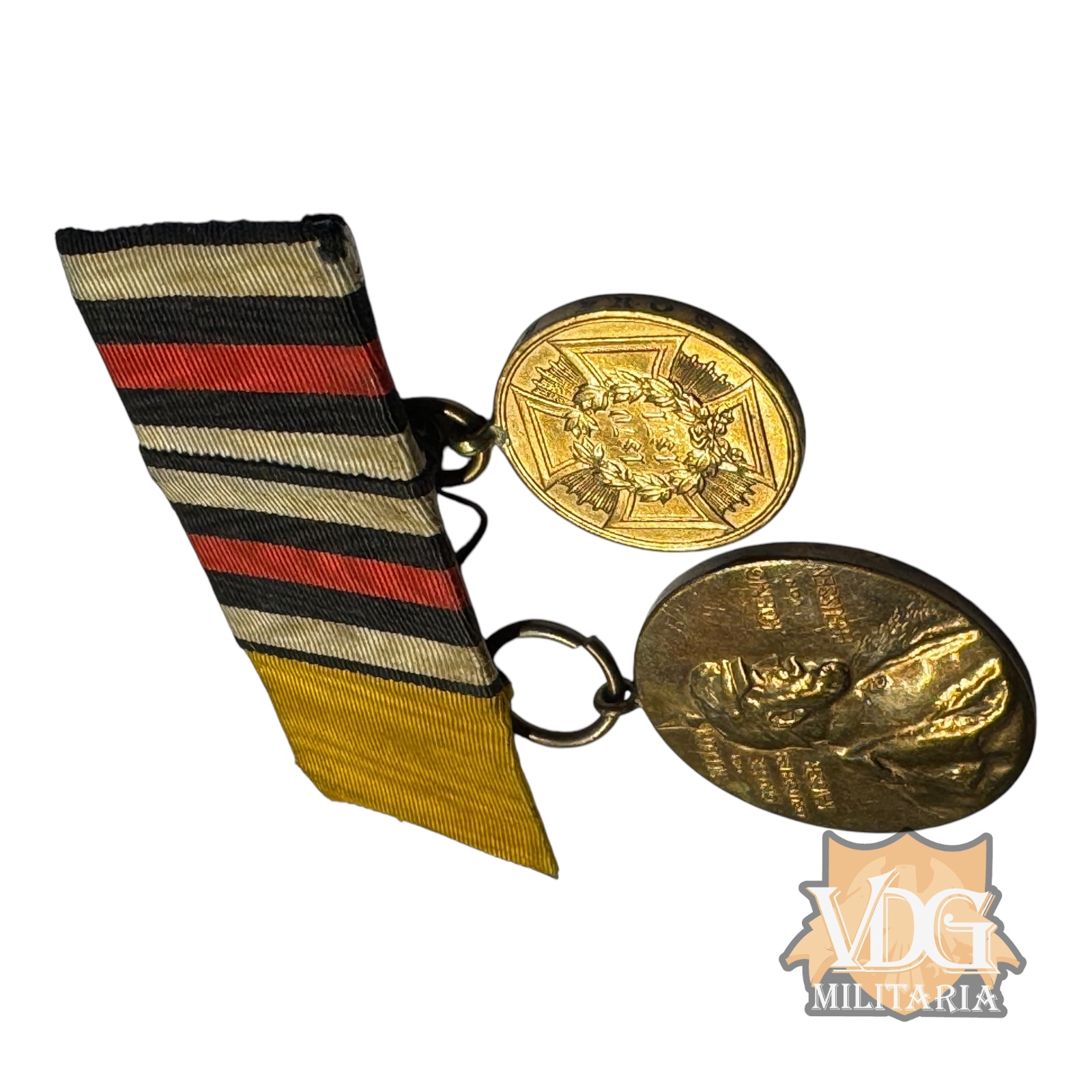 Imperial German Medal Bar – 1870–1871 Franco-Prussian War Medal & 1897 ...
