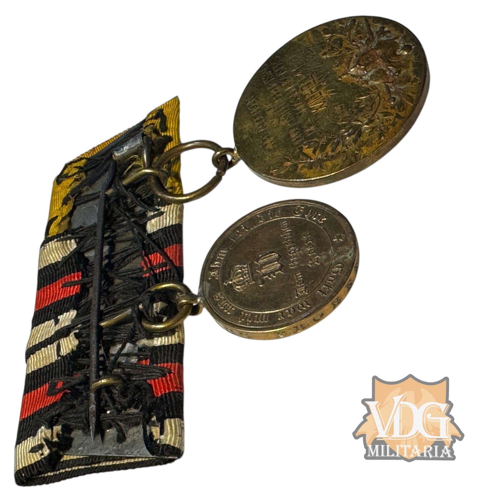 Imperial German Medal Bar – 1870–1871 Franco-Prussian War Medal & 1897 ...