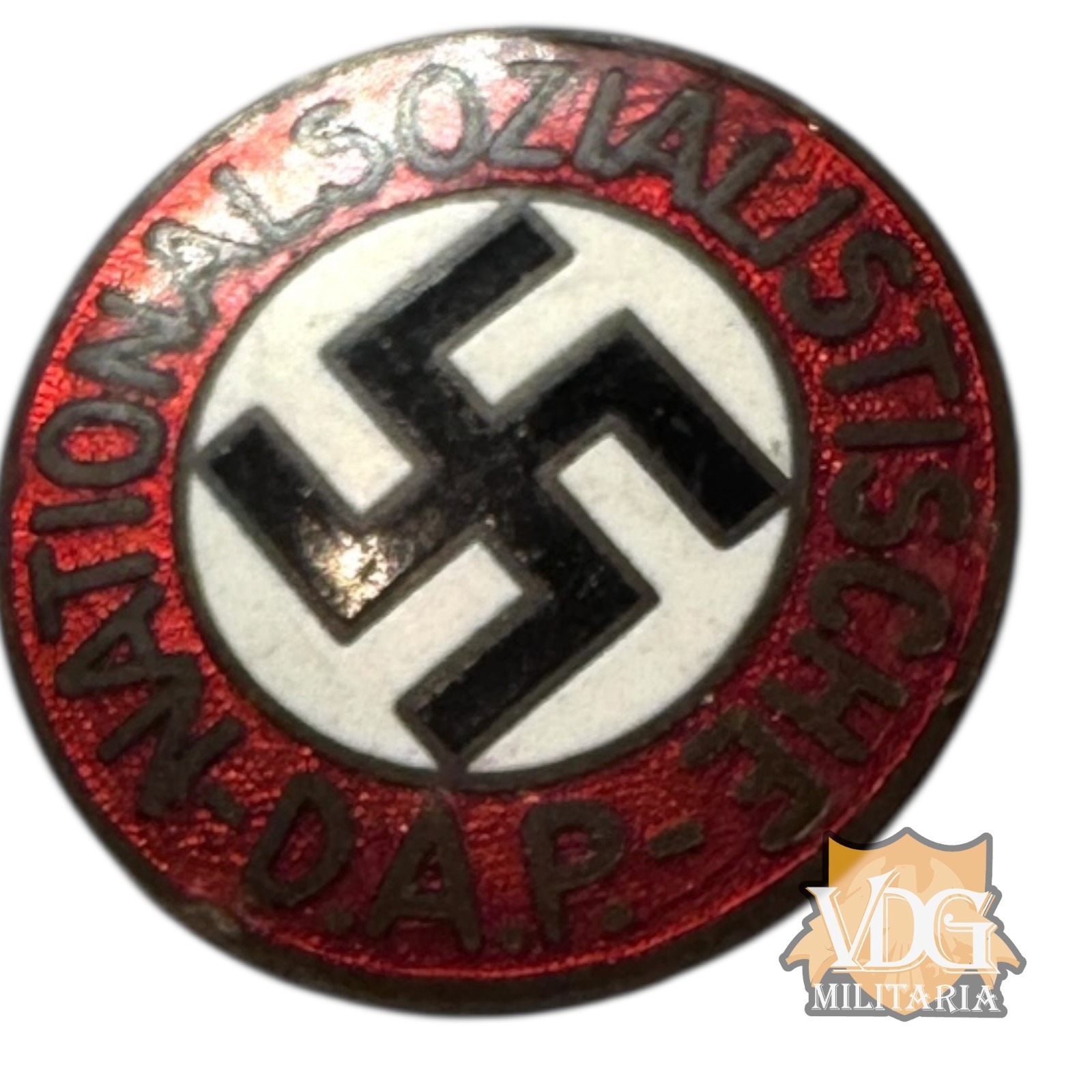 WW2 German NSDAP Enamel Party Badge Pin-RZM M1/13 L. Christian Lauer ...