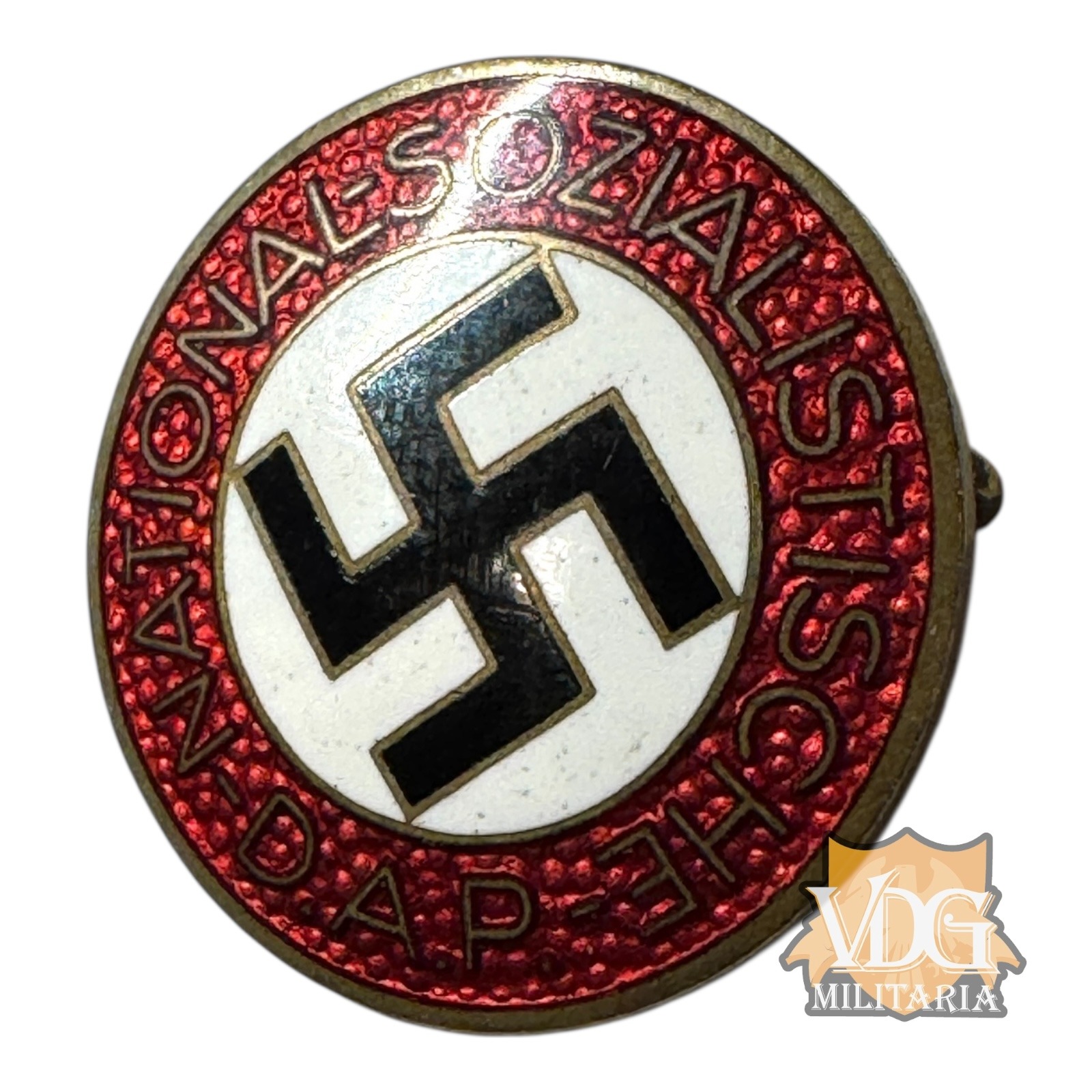 WW2 German NSDAP Enamel Party Badge Pin-RZM M1/153 Friedrich Orth, Wien ...
