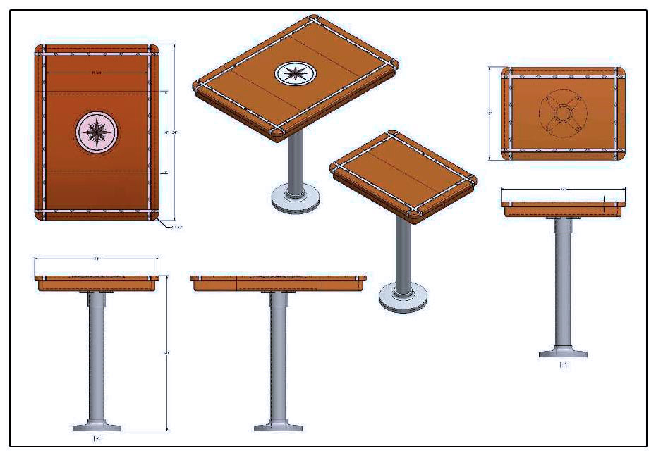 Custom Boat Table with Inlay | Vectric