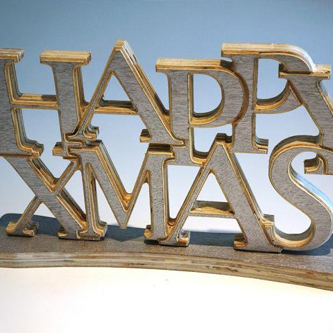 Happy Xmas Sign 12 Projects of Christmas | Vectric