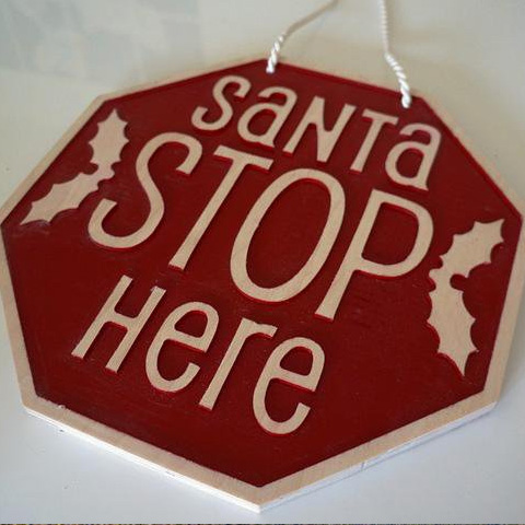 Santa Stop Sign 12 Projects of Christmas | Vectric