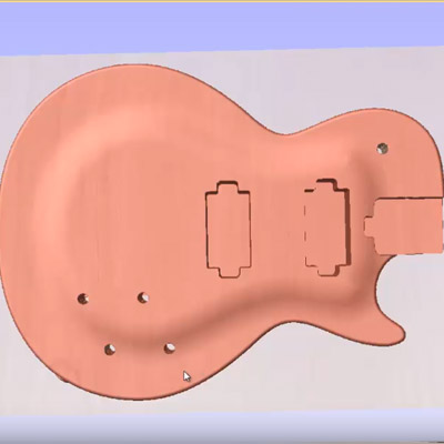Efficient Machining of 3D Parts - Guitar Base | Vectric