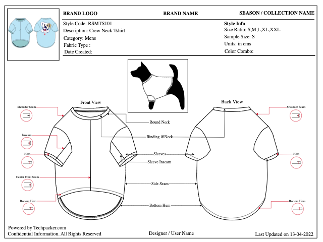 Pet Clothing Sketches