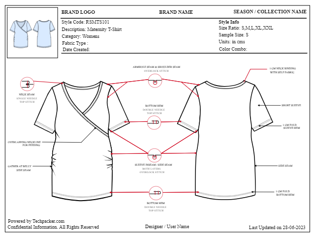 Maternity Wear Sketches