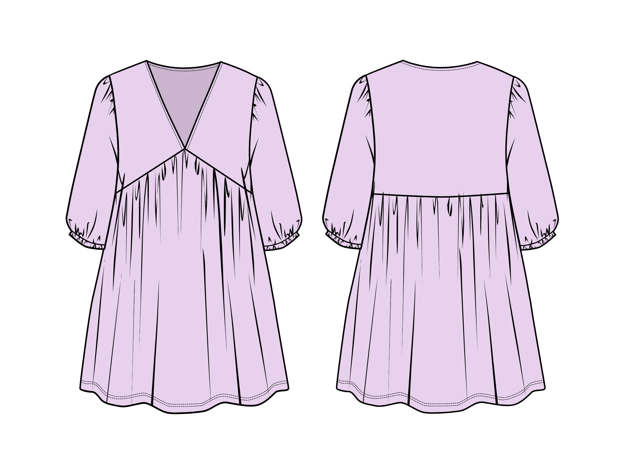 Maternity Wear Sketches