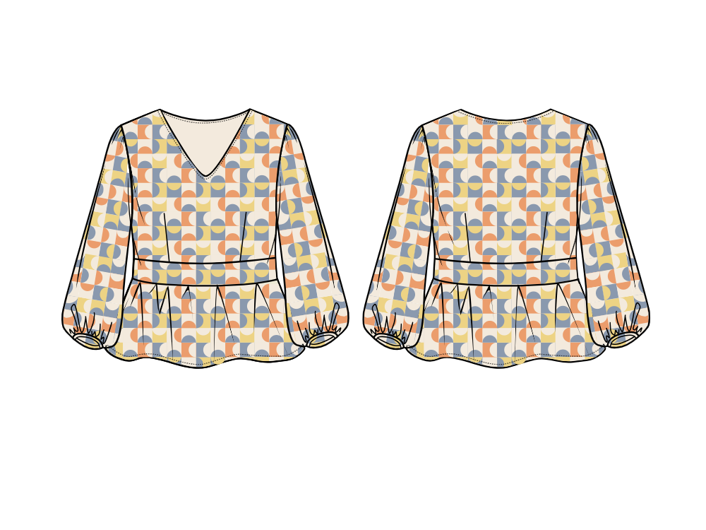 Top & Blouse Sketches