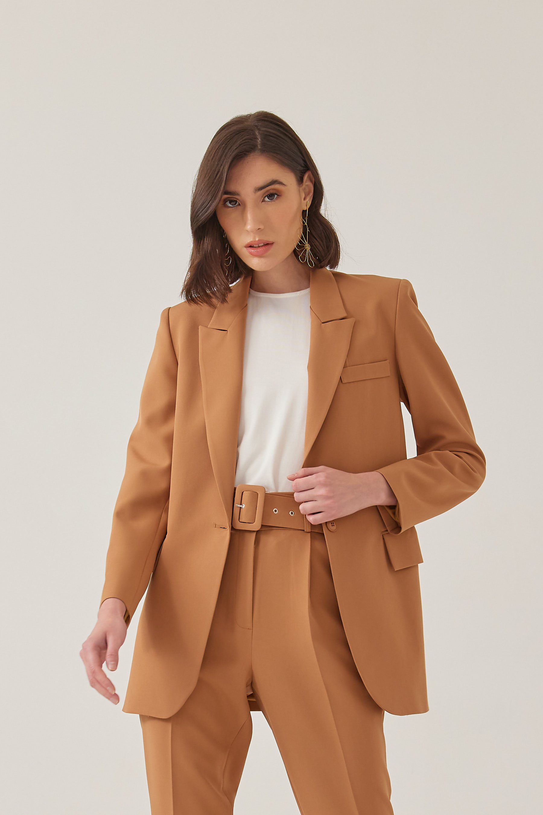 Veria | Blazer Heloise Marrom Chocolate