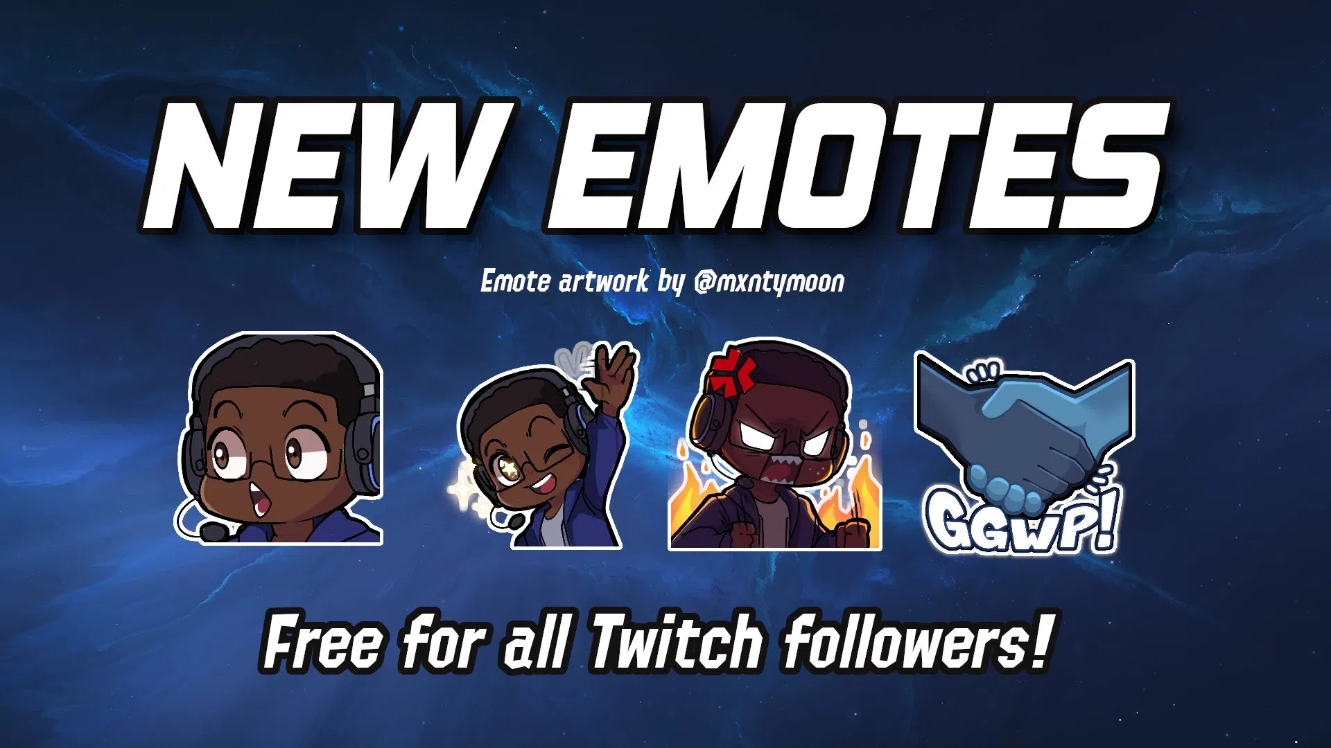 Stream Emotes by mxntymoon🦇 (@mxntymoon) | VGen