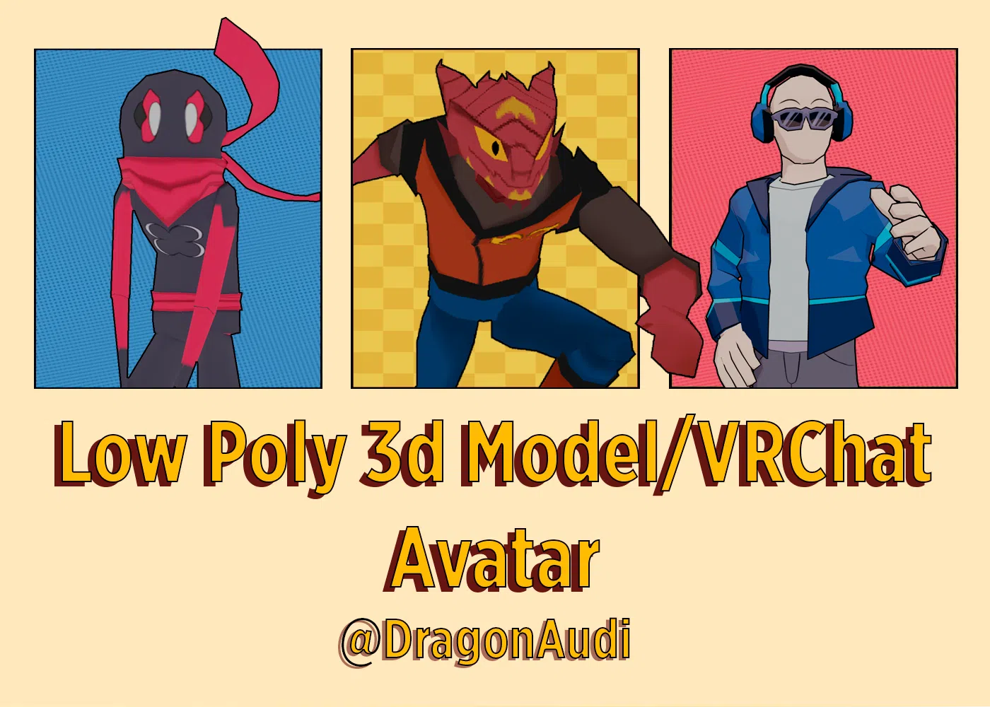 Low Poly 3d Model (PSX/N64/PS2 style)/VRChat Avatar by DragonAudi ...
