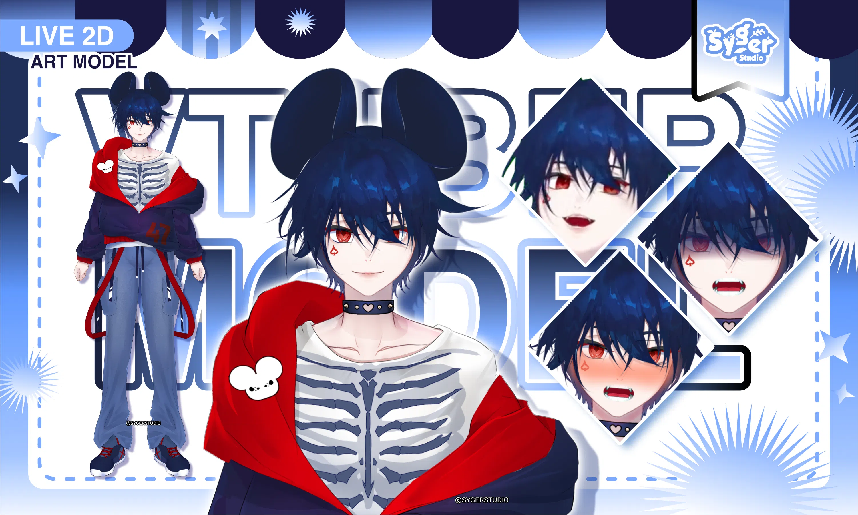 PREMIUM Vtuber Model Live2D Art + Rigging [10% discount] by Sygerstudio ...