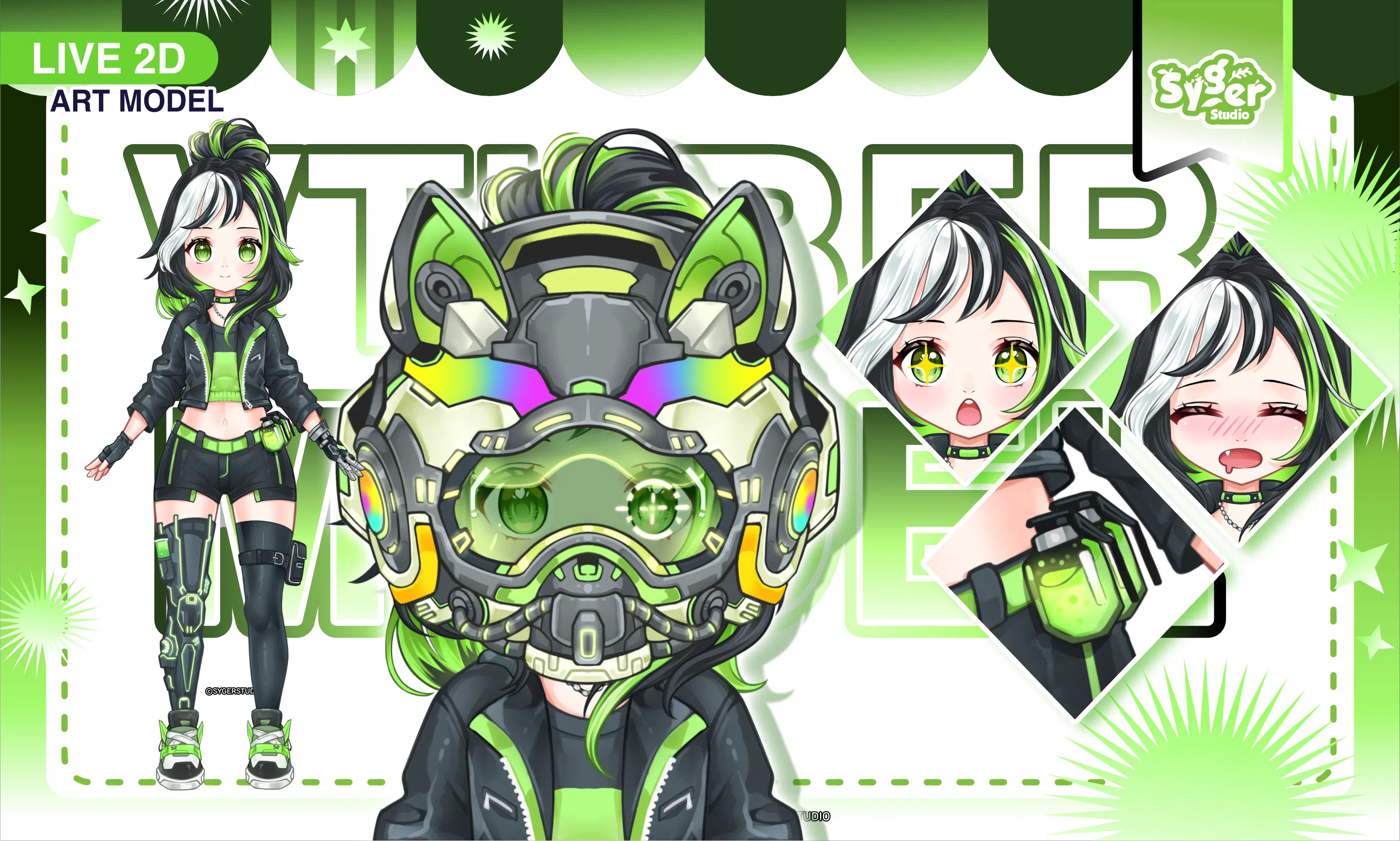 PREMIUM Vtuber Model Live2D Art + Rigging [10% discount] by Sygerstudio ...