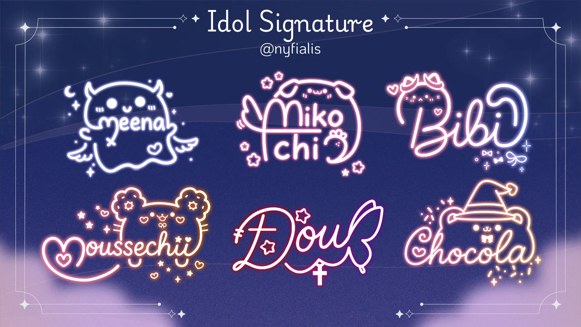 Idol signature by Nyfialis (@nyfialis) | VGen