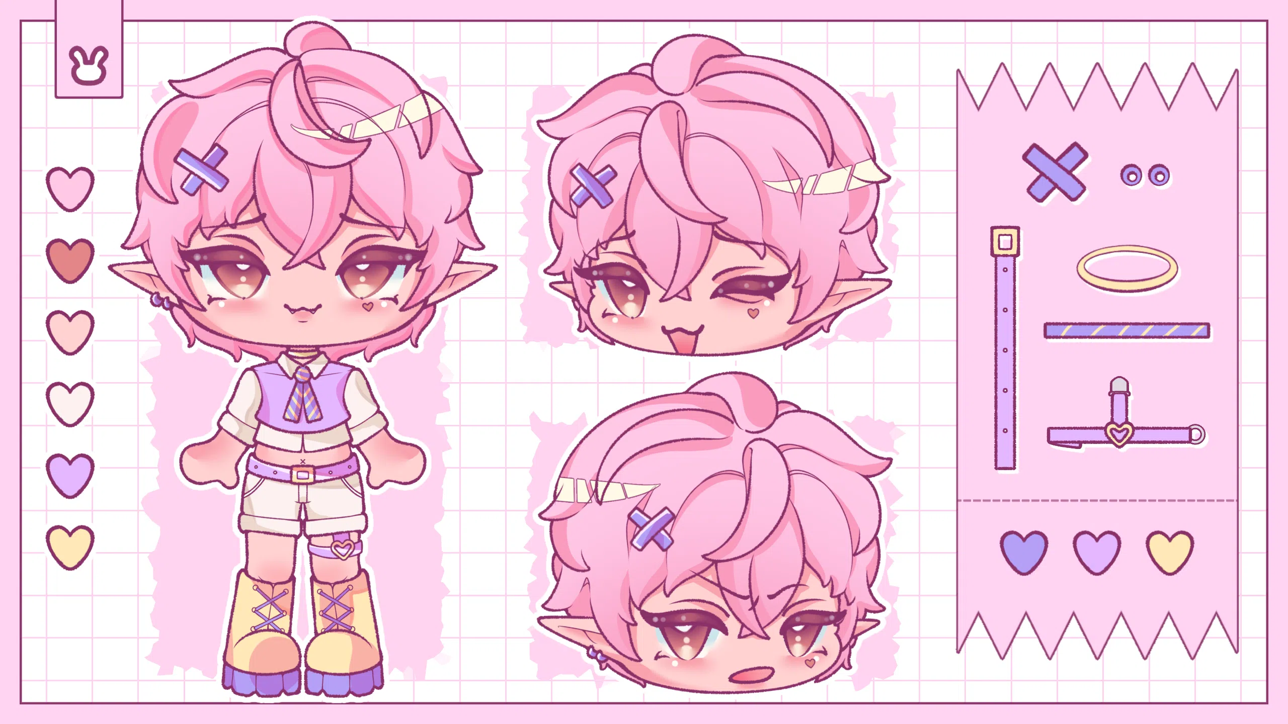 CHIBI CHARACTER SHEET by ryuukeii (@mentaikort) | VGen