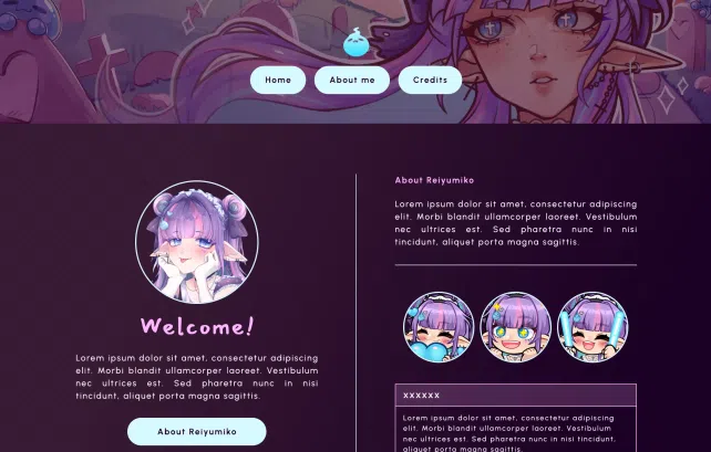 Miko / Emi's Carrd website | VGen